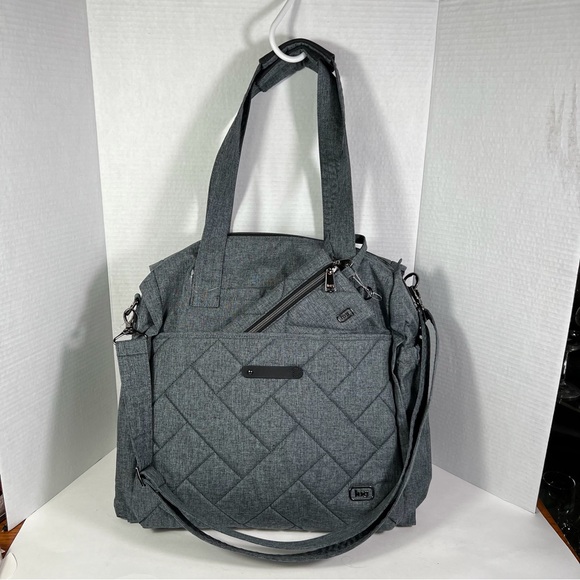 Lugz | Bags | Lug Saunter Classic Gray Carryall Duffle Tote Bag Sway ...